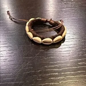 Jewelry | Cowrie Shell Wrap Bracelet Brown And Cream | Poshmark